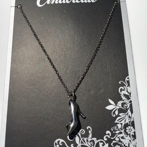 Disney | Jewelry | Disney Cinderella Glass Slipper Necklace | Poshmark